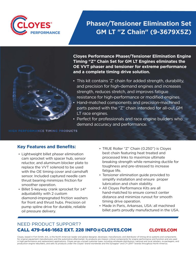 Cloyes Performance GM LT Z Chain 9-3679X5Z_Page_1